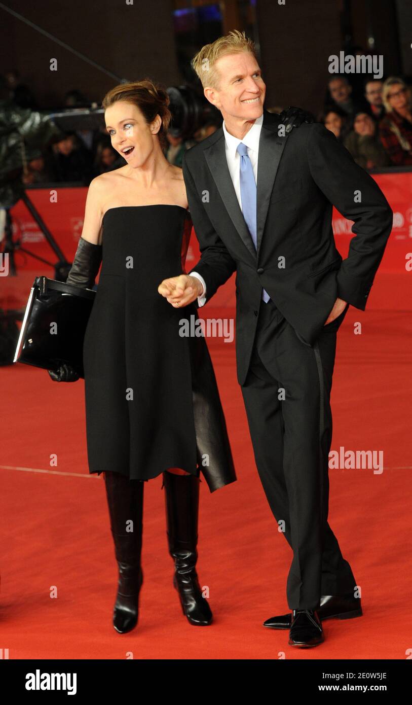 Italian actress Stefania Rocca arrives with US actor Matthew Modine ...