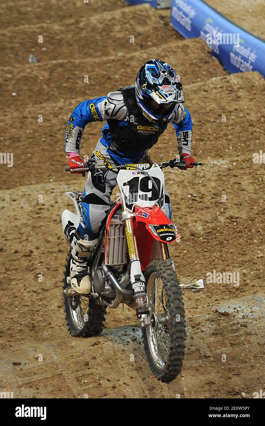 Driver mortocross competitor William Hahn,USA during the 30th French ...