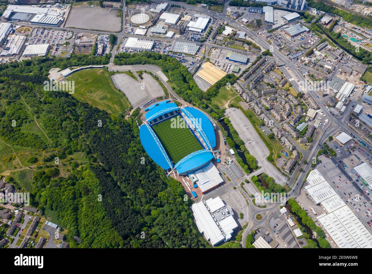 Aerial photo of The John Smith's Stadium home of the Huddersfield Town ...