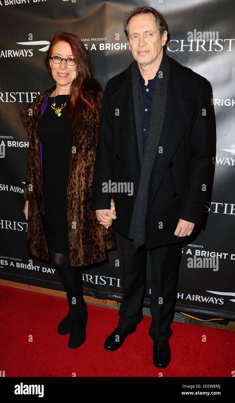 Steve Buscemi and Jo Andres attend the premiere of 'Here Comes a Bright ...