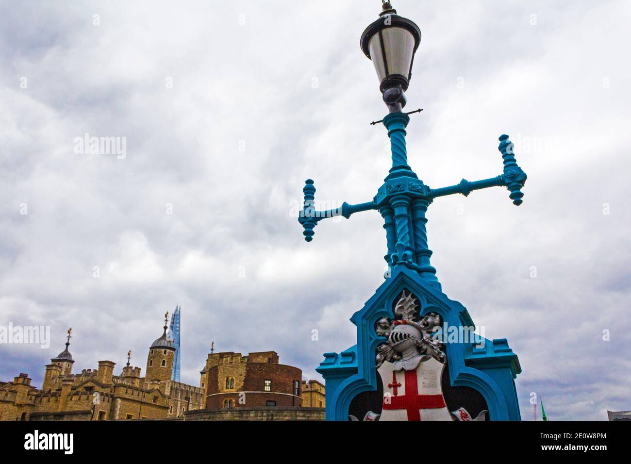 Decorative vintage street lamp post near one of London's most famous ...