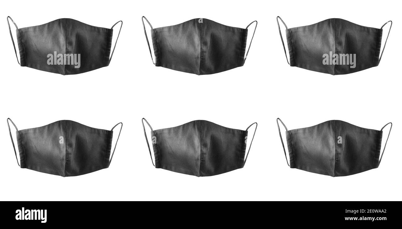 Protective mask pattern. Face protective masks pattern isolated on ...