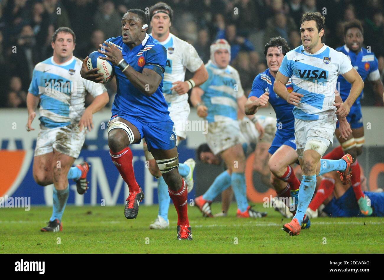 France's MYannick Nyanga during the International Friendly Rugby Union ...