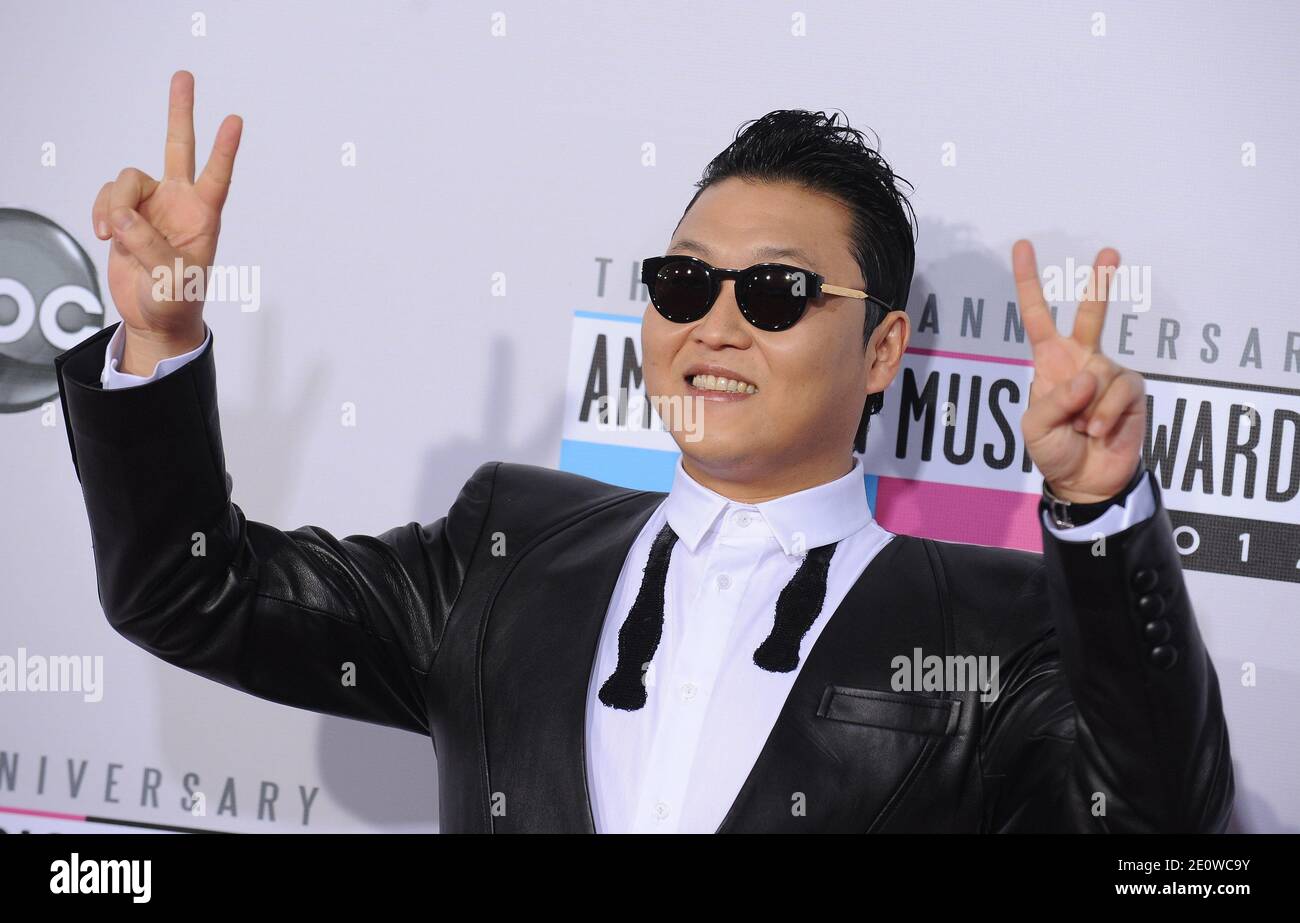 Psy attends the 40th American Music Awards held at Nokia Theatre L.A ...