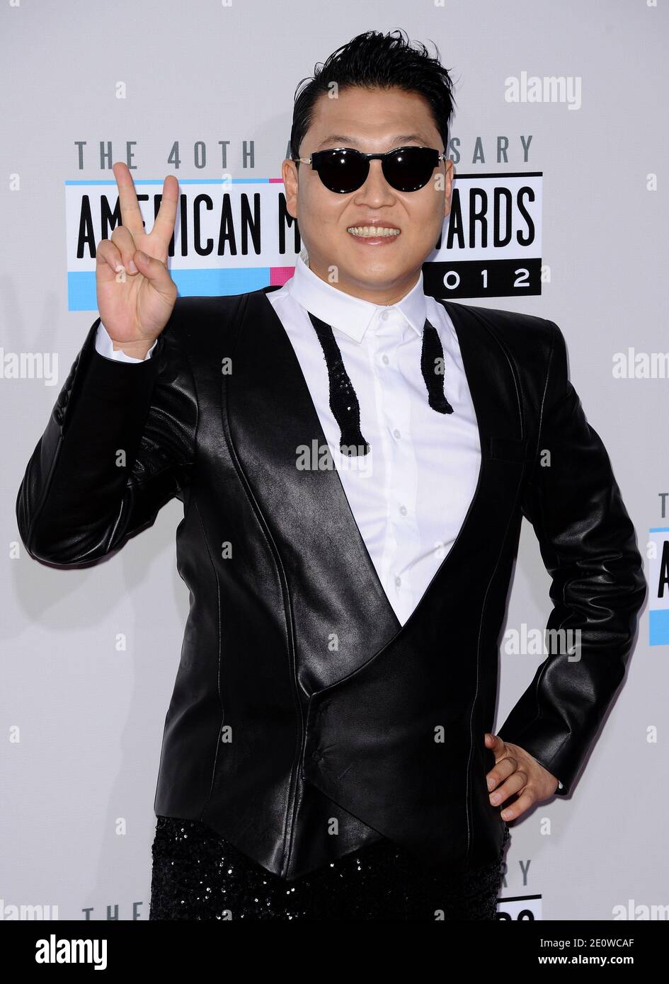 Psy attends the 40th American Music Awards held at Nokia Theatre L.A ...