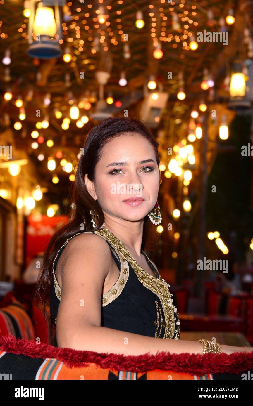 Egyptian actress Nelly Kareem poses as she attends the 4th Doha TriBeCa ...