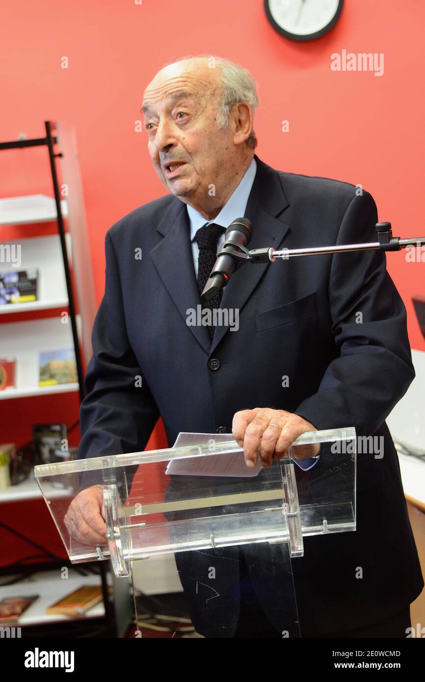 Louis Chedid attending the launch of 'Bibliotheque Andree Chedid ...