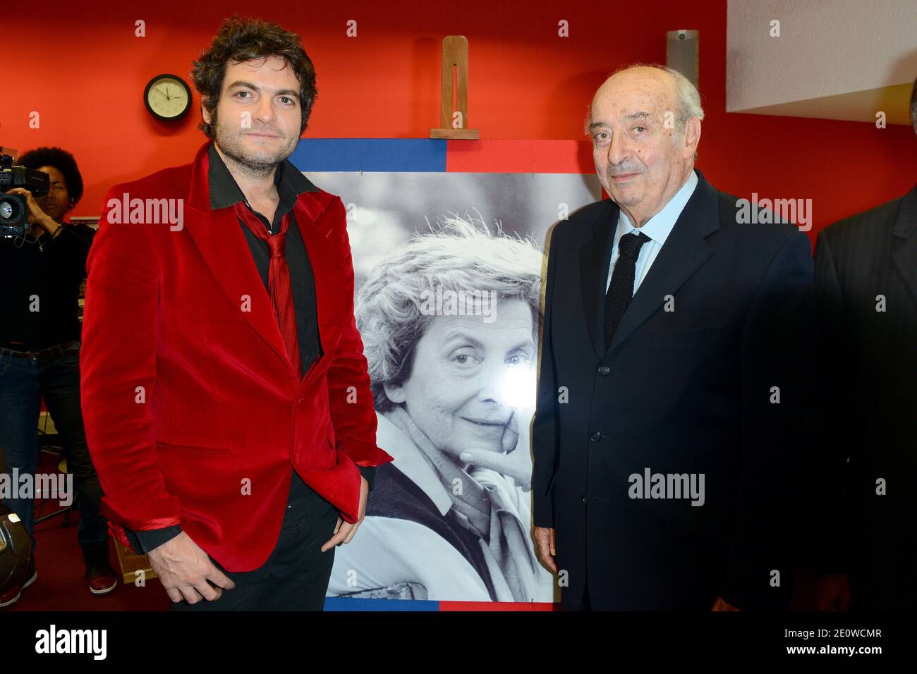 Mathieu Chedid and Louis Chedid attending the launch of 'Bibliotheque ...