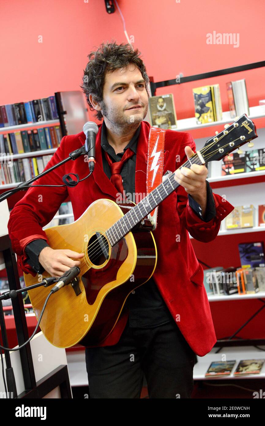 Mathieu Chedid attending the launch of 'Bibliotheque Andree Chedid ...