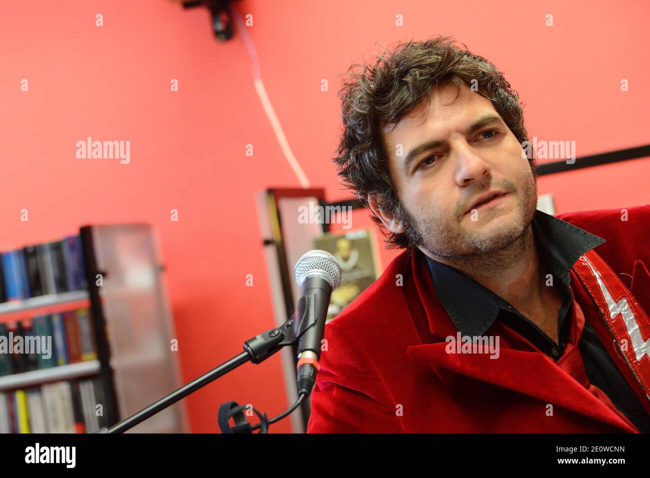 Mathieu Chedid attending the launch of 'Bibliotheque Andree Chedid ...