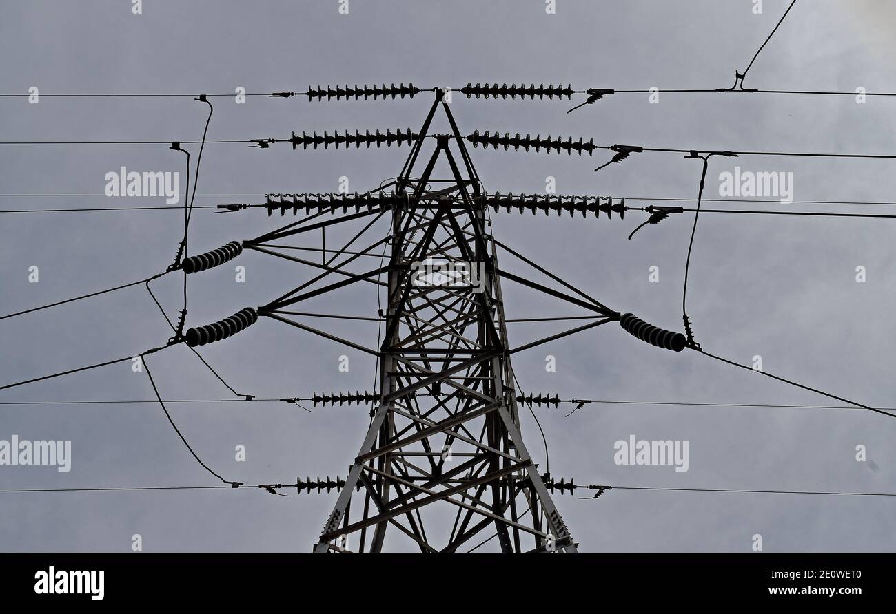 Electric power lines hi-res stock photography and images - Alamy