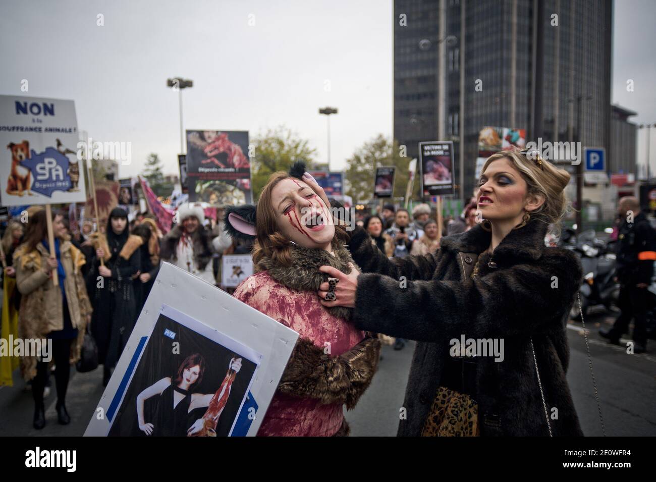 More than thousand activists demonstrate to protect animals from the ...