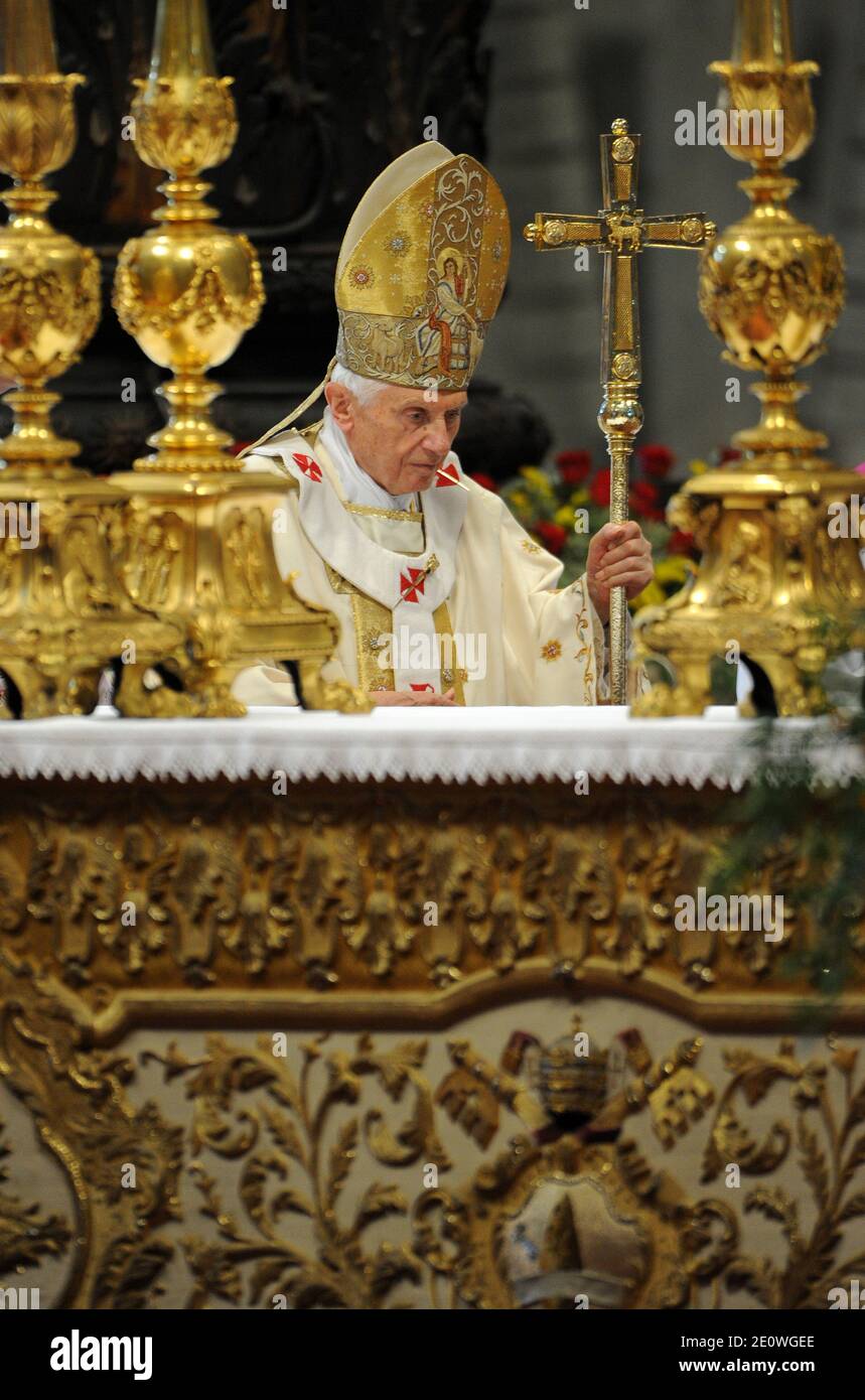 Pope Benedict XVI celebrates a Holy mass with new cardinals on November ...