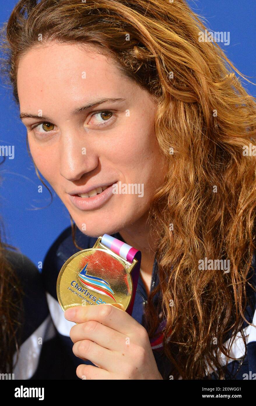 France's Camille Muffat during the European short course swimming ...