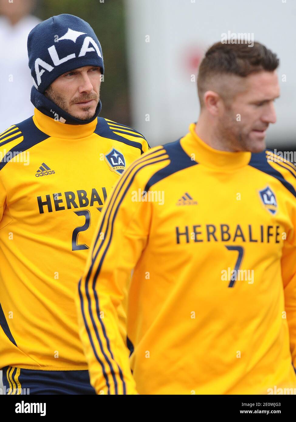 David beckham arriving hi-res stock photography and images - Alamy
