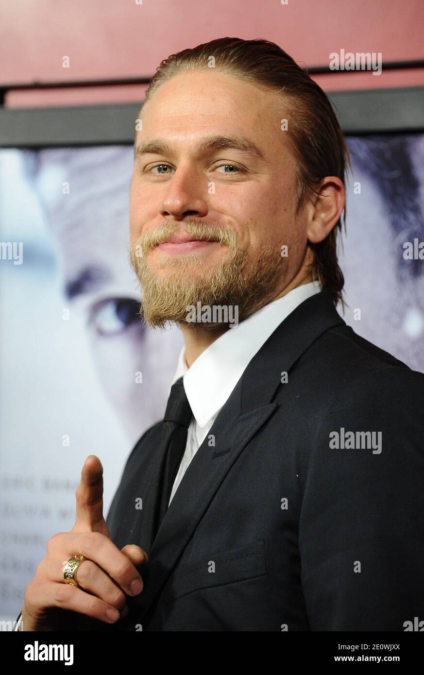 Charlie Hunnam attends the Los Angeles premiere of 'Deadfall' held at ...