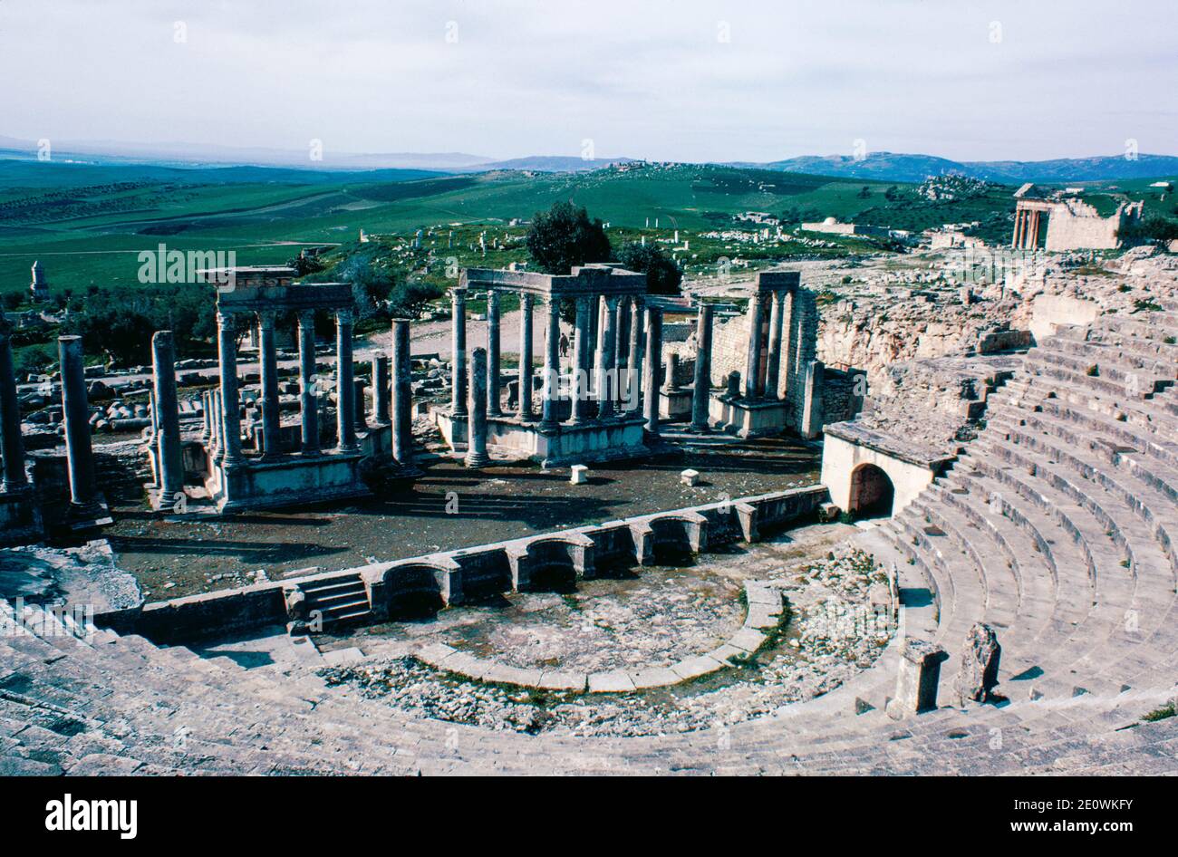 Dougga (Thugga) - Archaeological Site in northern Tunisia, ruins of ...