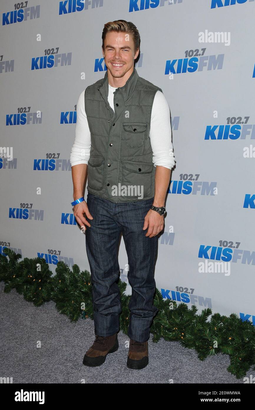 Derek Hough attending the KIIS FM's 2012 Jingle Ball at Nokia Theatre ...