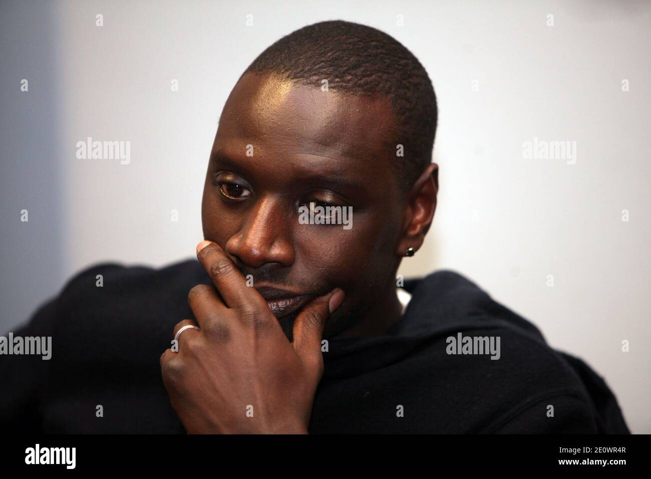 French actor Omar Sy poses for our photographer in Lille, France on ...