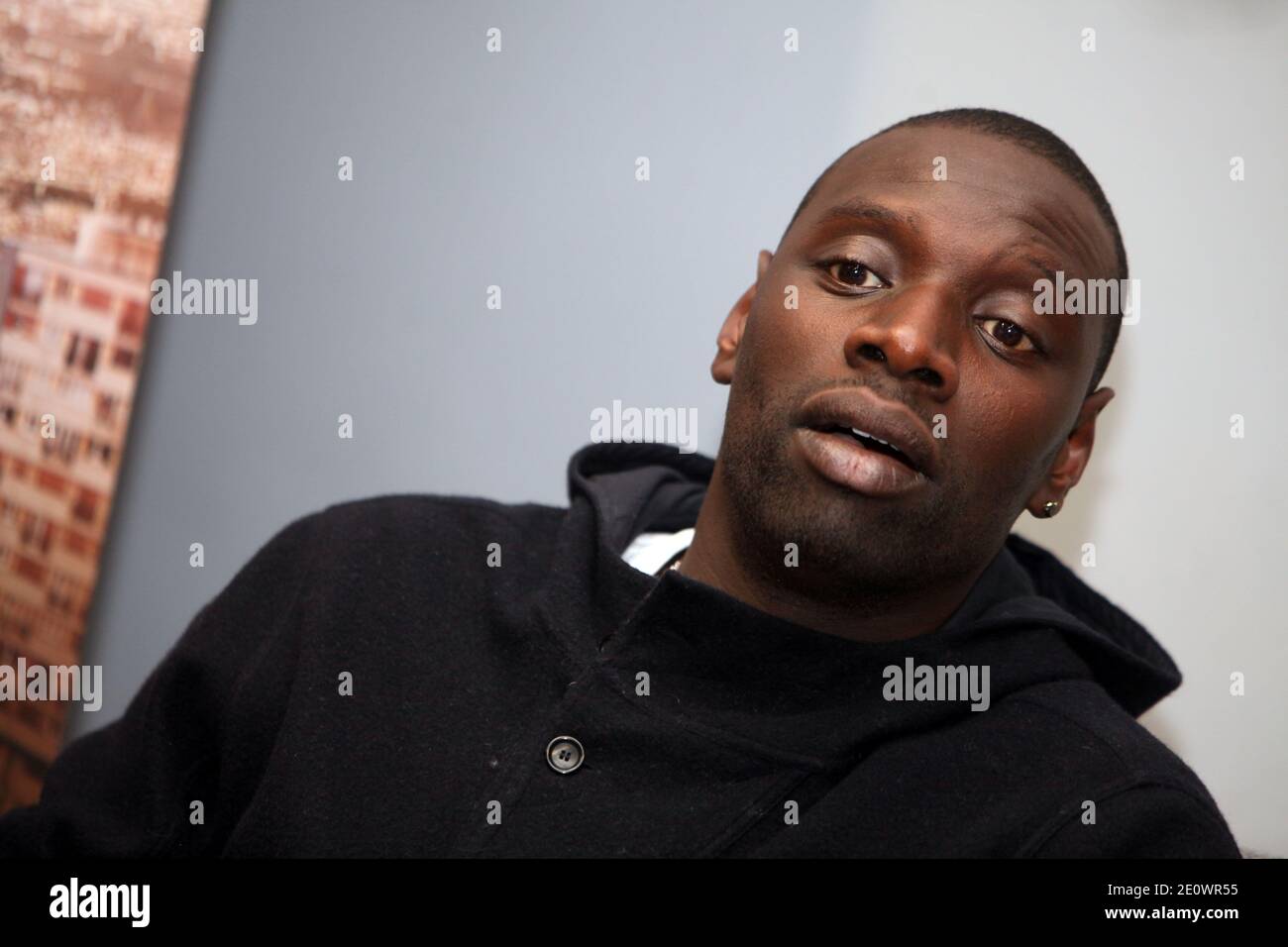 French actor Omar Sy poses for our photographer in Lille, France on ...