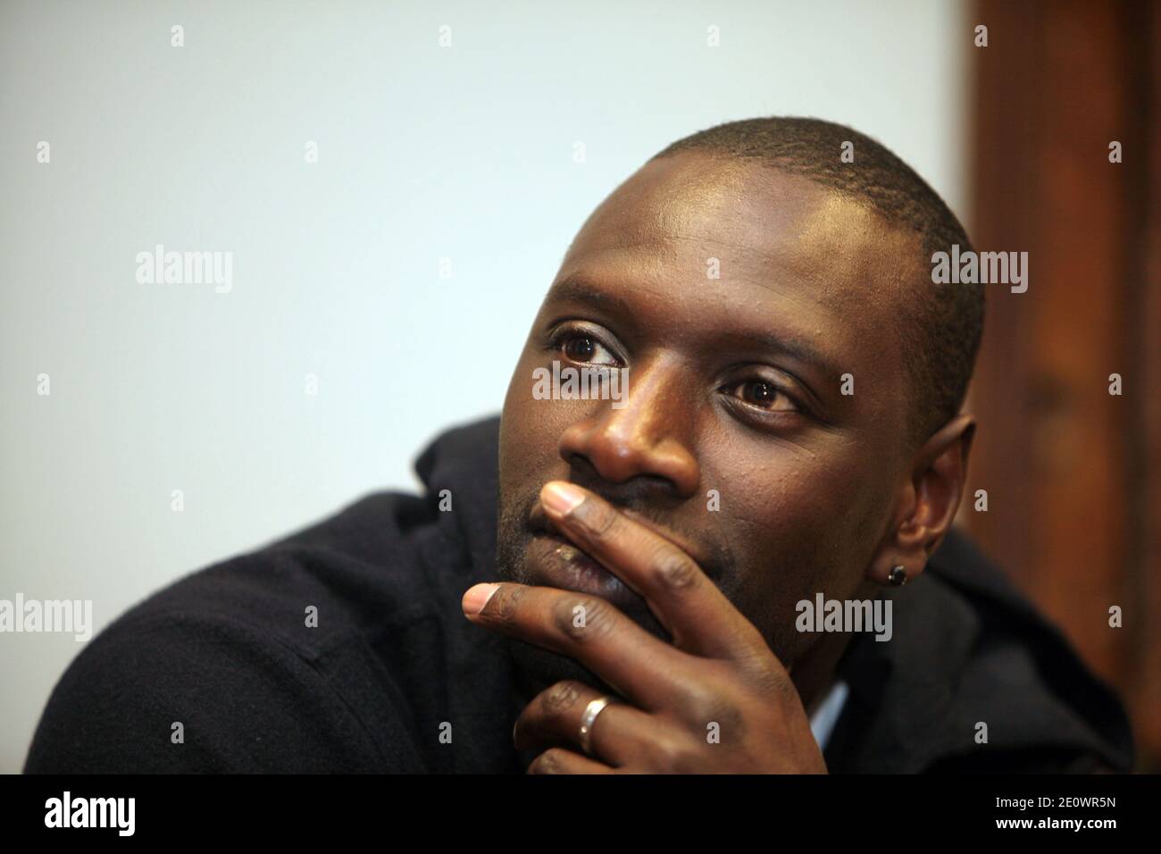 French actor Omar Sy poses for our photographer in Lille, France on ...