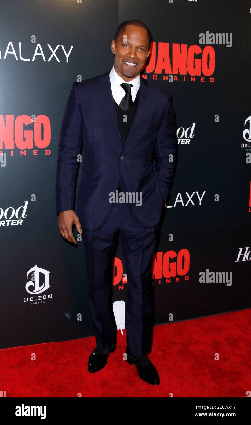 Jaime Foxx attends the premiere of 'Django Unchained' held at the ...