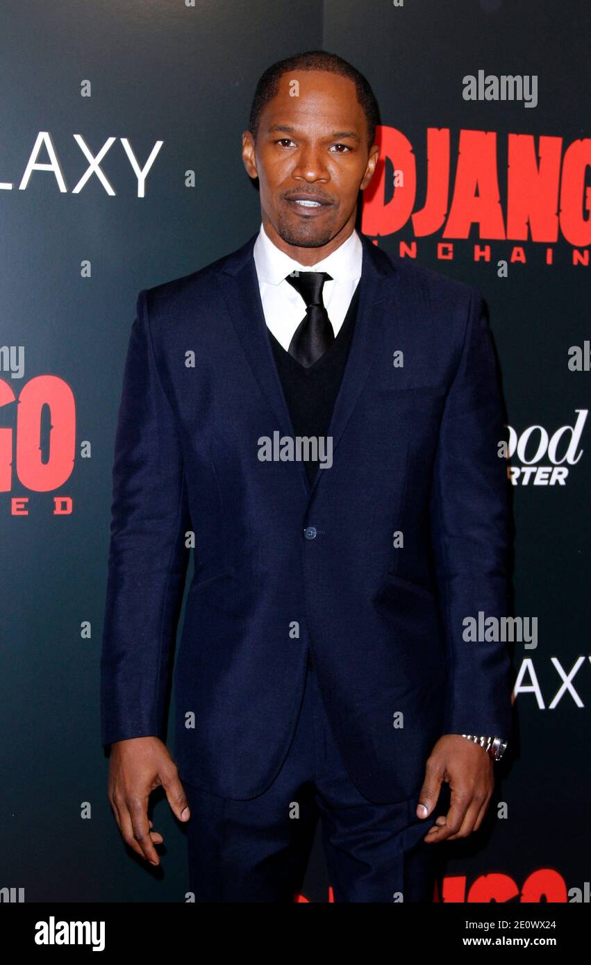 Jaime Foxx attends the premiere of 'Django Unchained' held at the ...