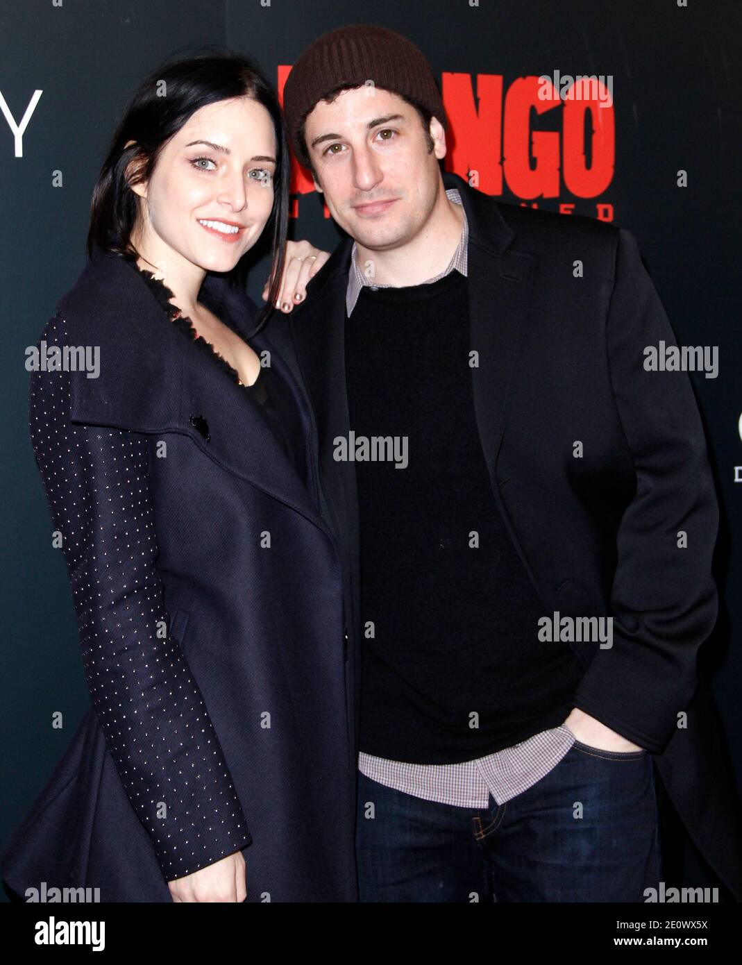 Jason Biggs And Jenny Mollen Attend The Premiere Of Django Unchained