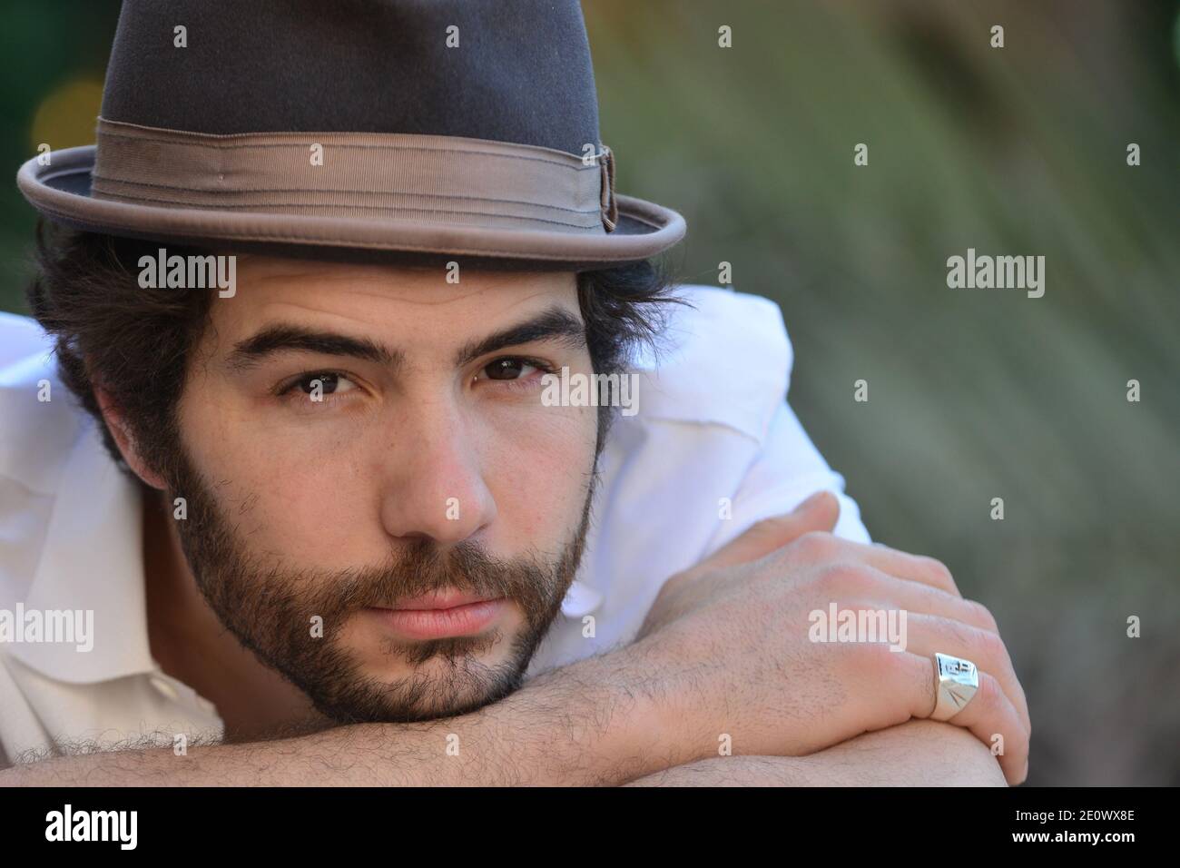 French actor Tahar Rahim poses as he attends 9th Dubai International ...