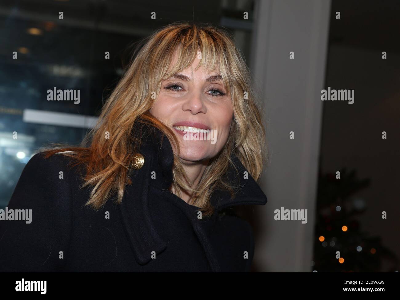 Emmanuelle Seigner attending a TV taping in Paris, France on December ...