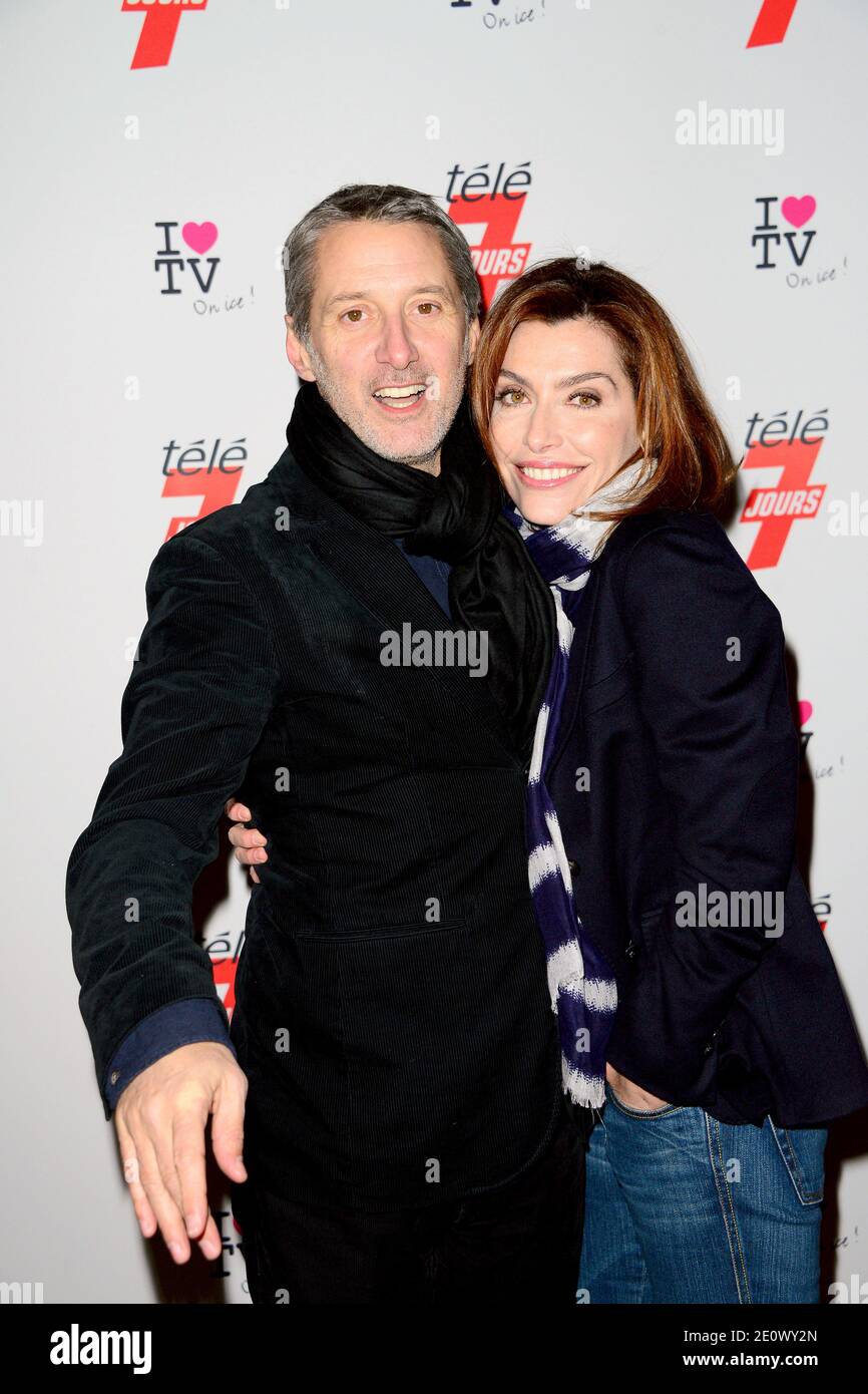 Antoine de Caunes and Daphne Roulier attending the 'I love TV on Ice ...