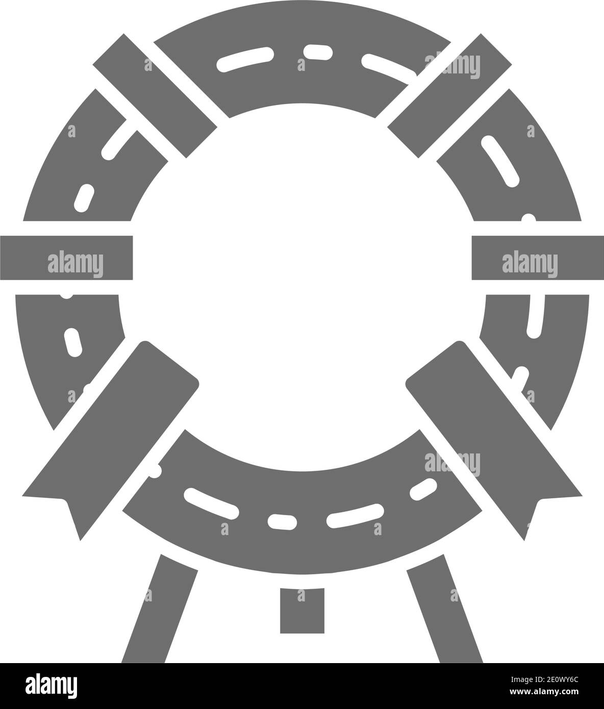 Vector memorial wreath, funeral ceremony gray icon Stock Vector Image ...