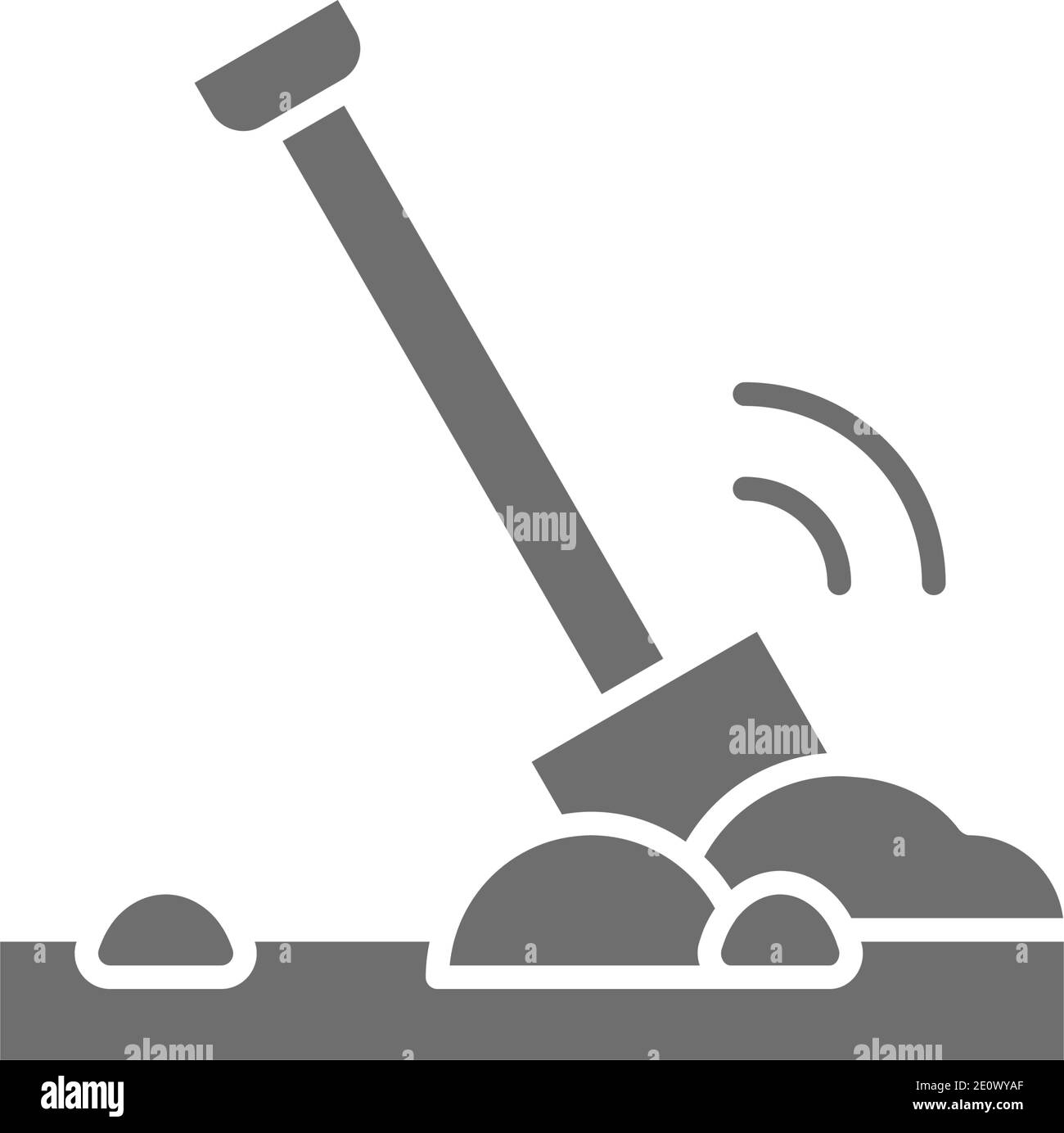 Digging hole in soil Stock Vector Images - Alamy