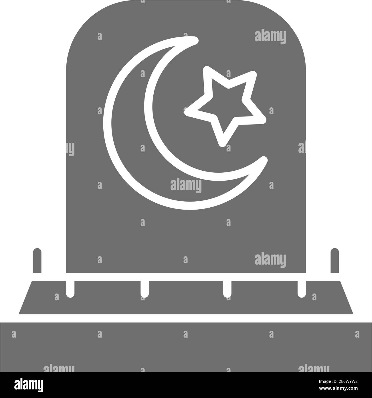 Christian muslim grave Cut Out Stock Images & Pictures - Alamy