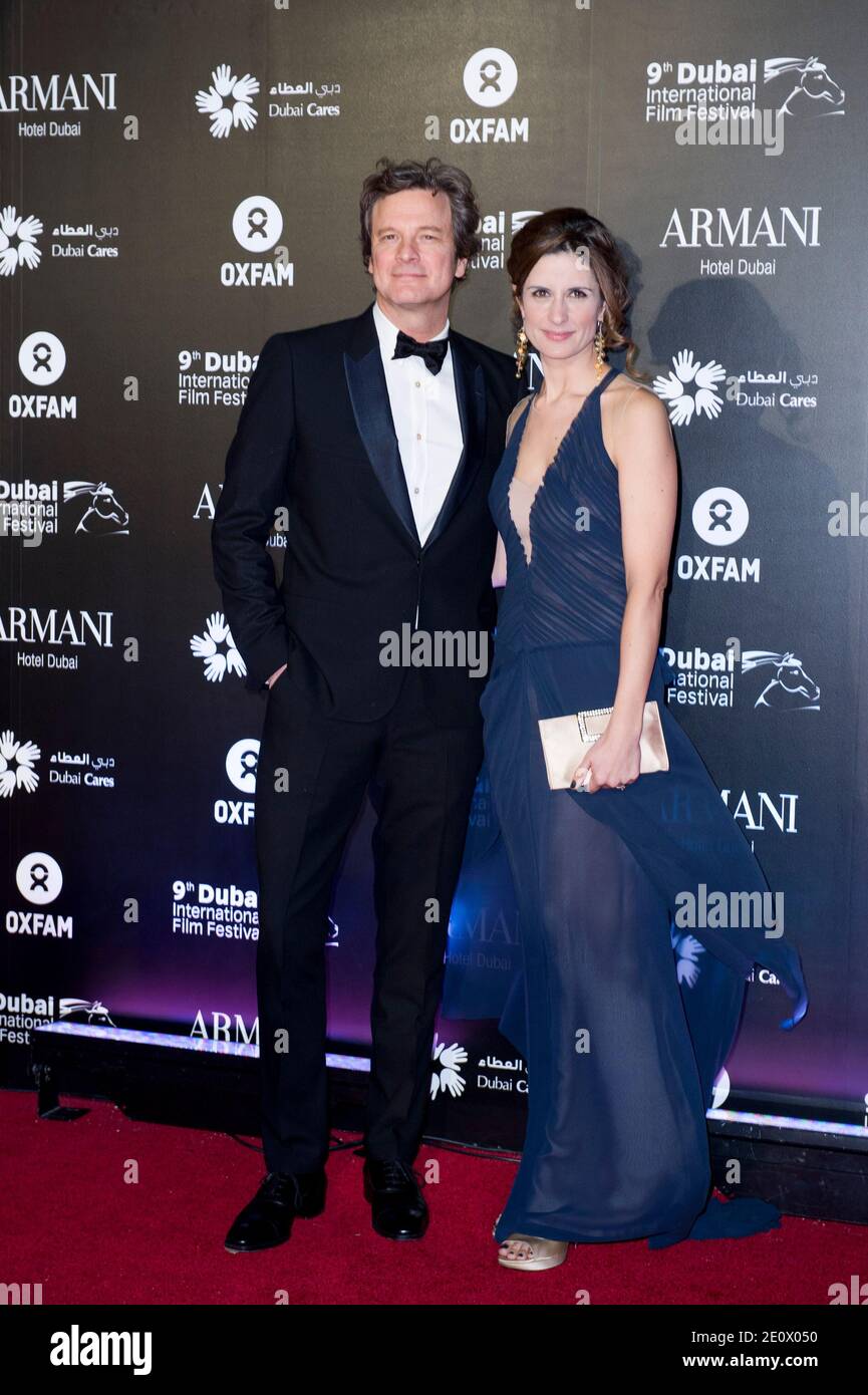 English actor Colin Firth and his wife Livia attend the 'Oxfam - One ...