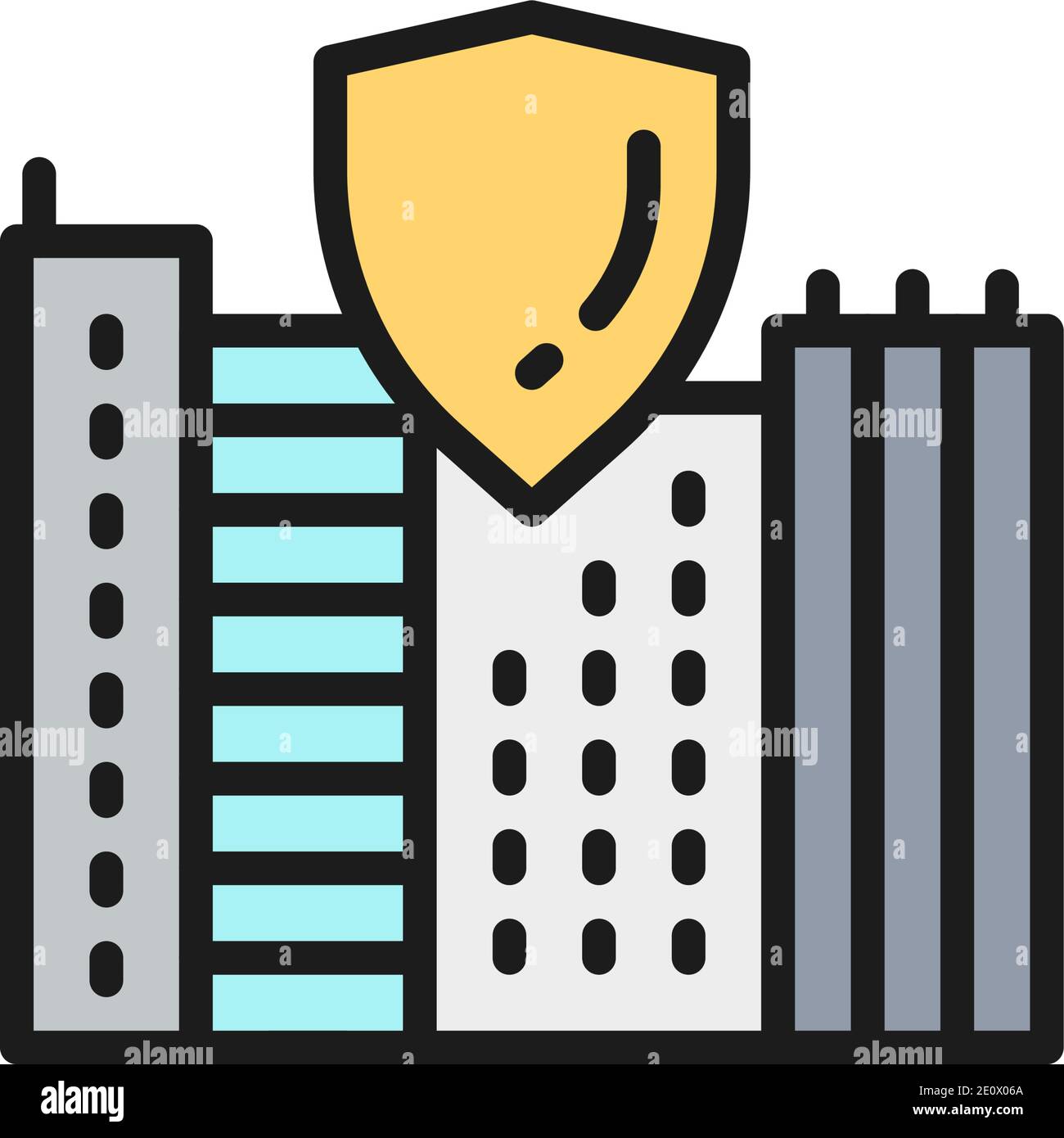 Safe town Stock Vector Images - Alamy