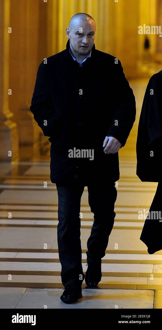 Marc Machin arriving at the Paris courthouse for the opening of his ...