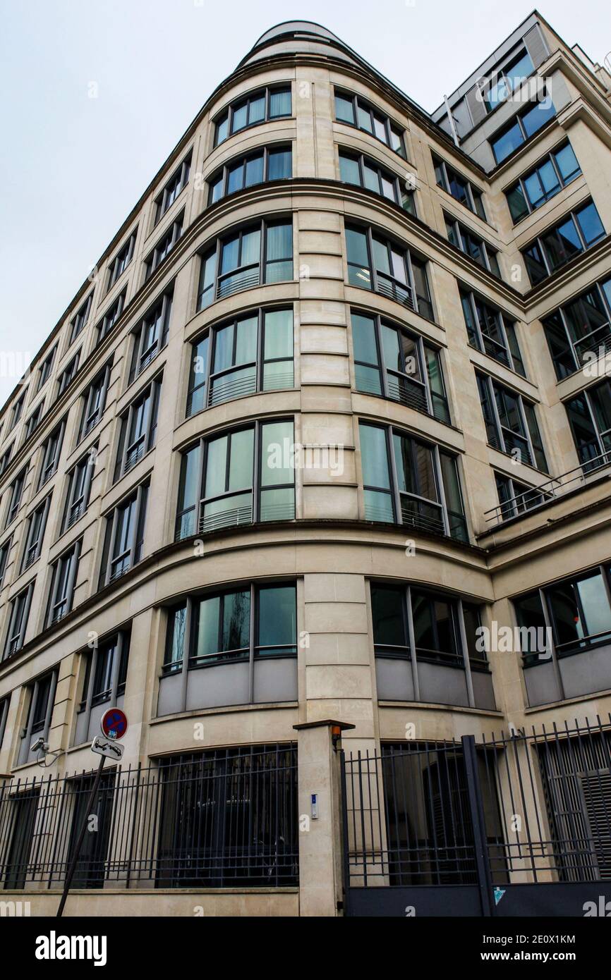 General view of the Apple France headquarters in Paris, France on ...