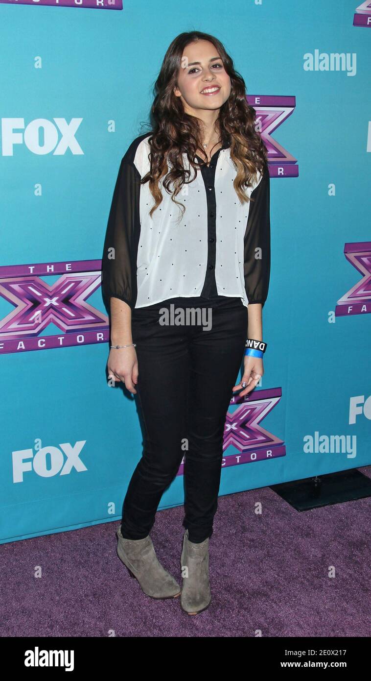 Carly Rose Sonenclar arriving at the 'The X Factor' Season Finale press ...