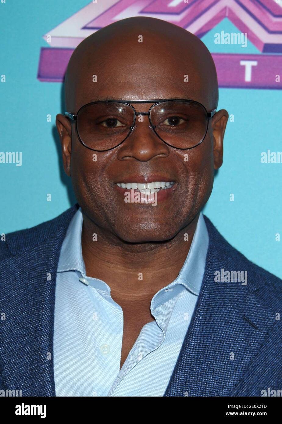 L.A. Reid arriving at the 'The X Factor' Season Finale press conference ...