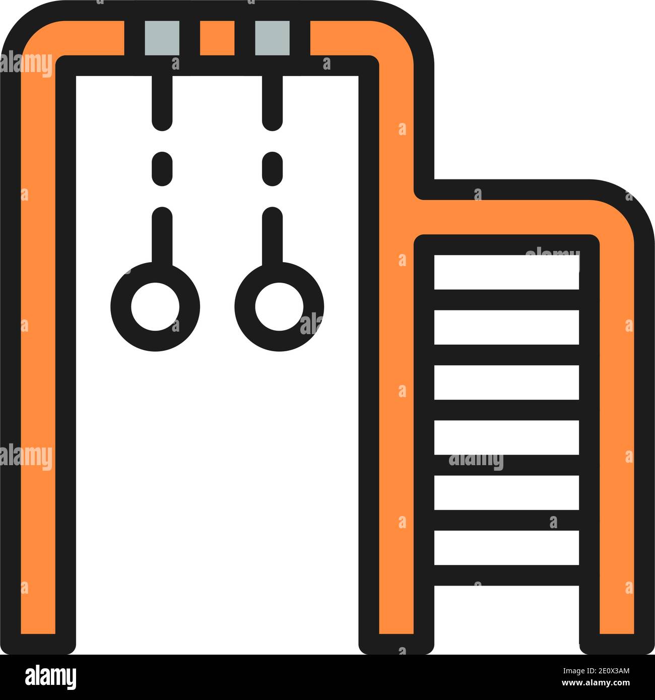 School gym rings icon Stock Vector Images - Alamy