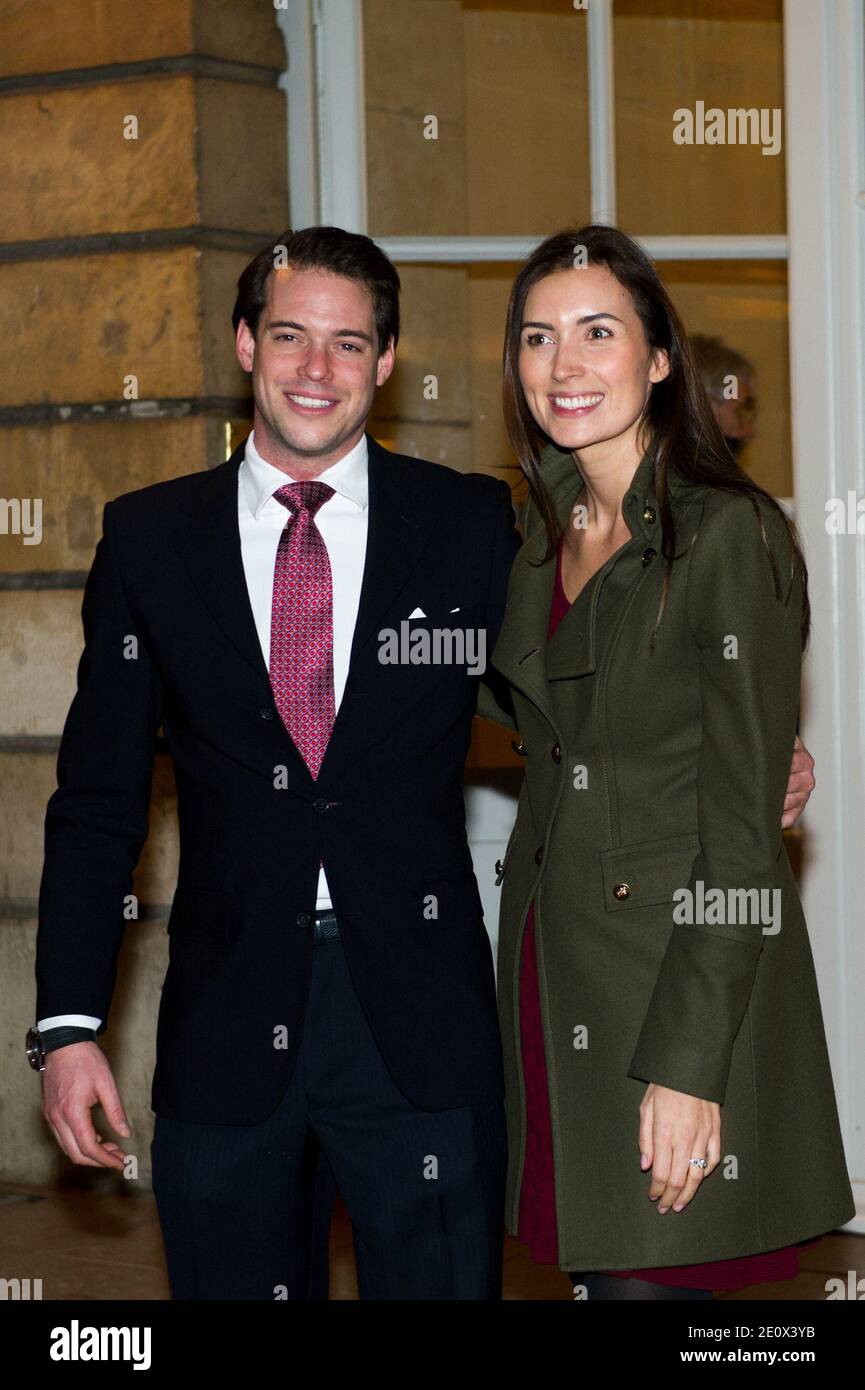 Claire Lademacher and Prince Felix of Luxembourg after the civil ...