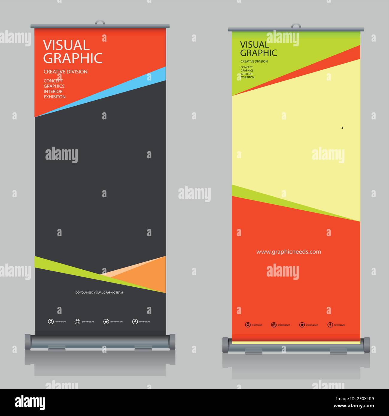 Roll up banner stand backdrop Beautiful abstract background Stock ...