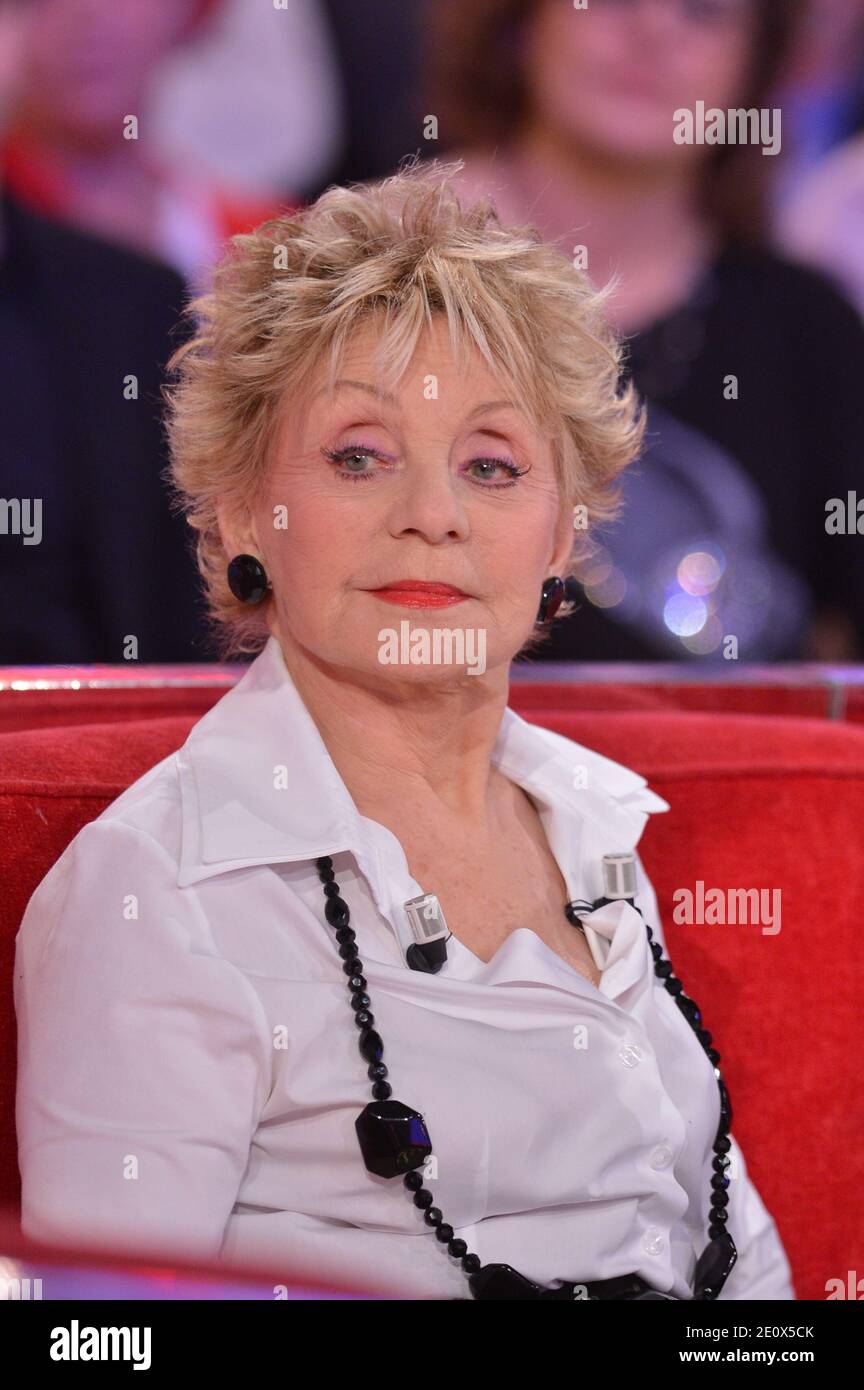 Annie Cordy at the taping of Vivement Dimanche on November 13, 2012 in ...