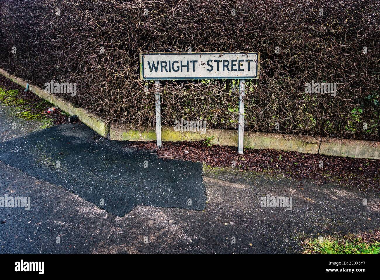 Wright street road sign or Street Sign for Wright Street Stock Photo ...