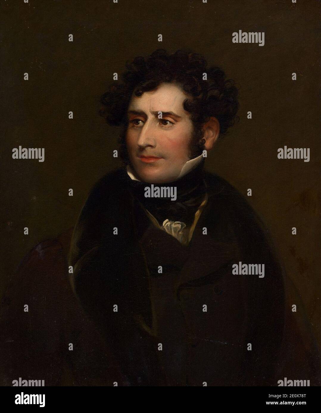 Charles Robert Leslie - James William Wallack Stock Photo - Alamy