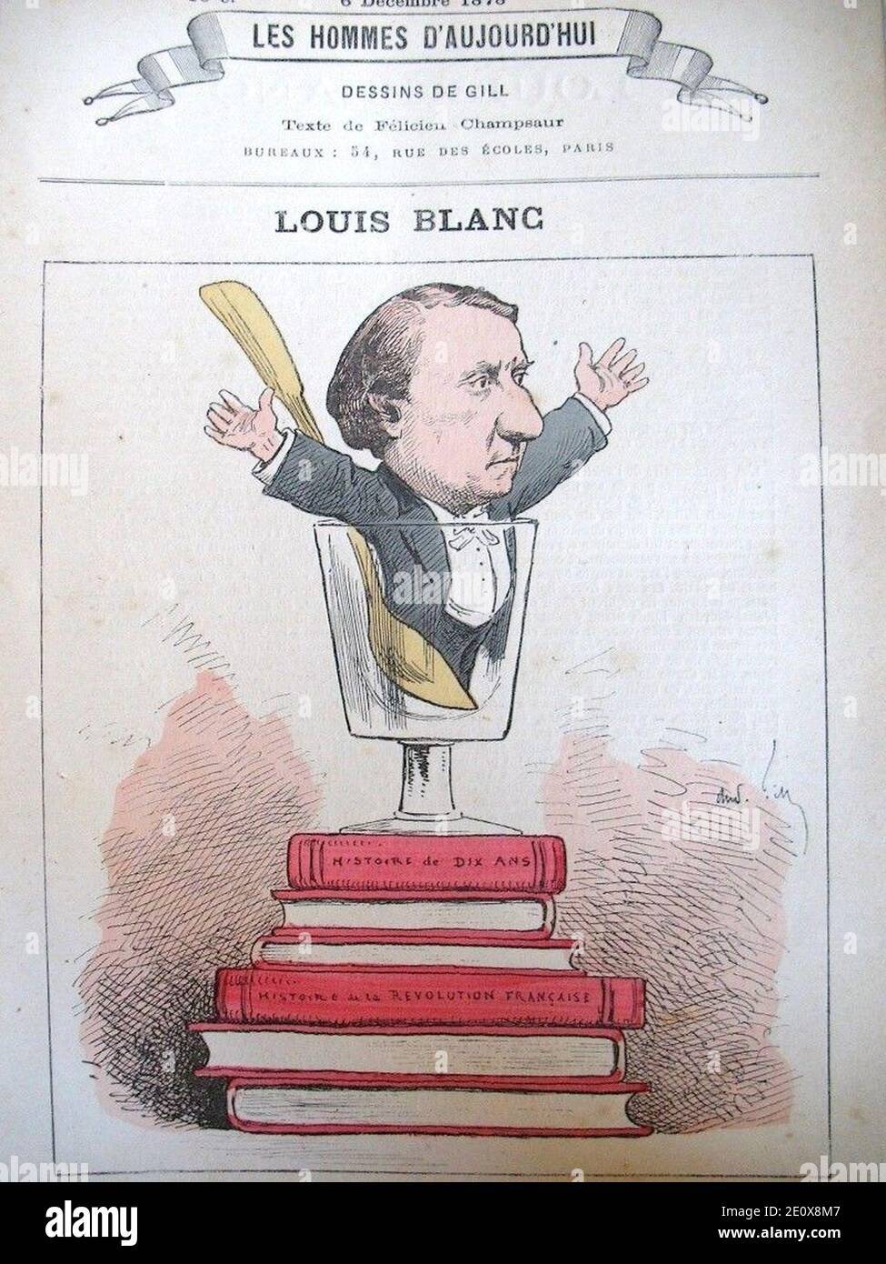 Les Hommes N 13 Louis Blanc Stock Photo - Alamy