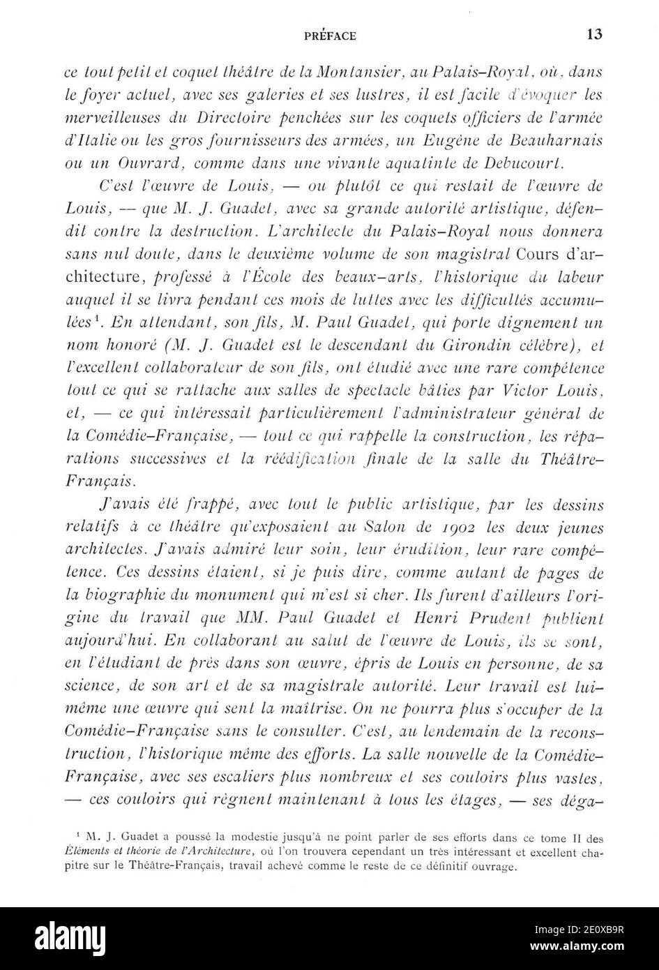 Les Salles de spectacle construites par Victor Louis 1903 p13 Stock ...