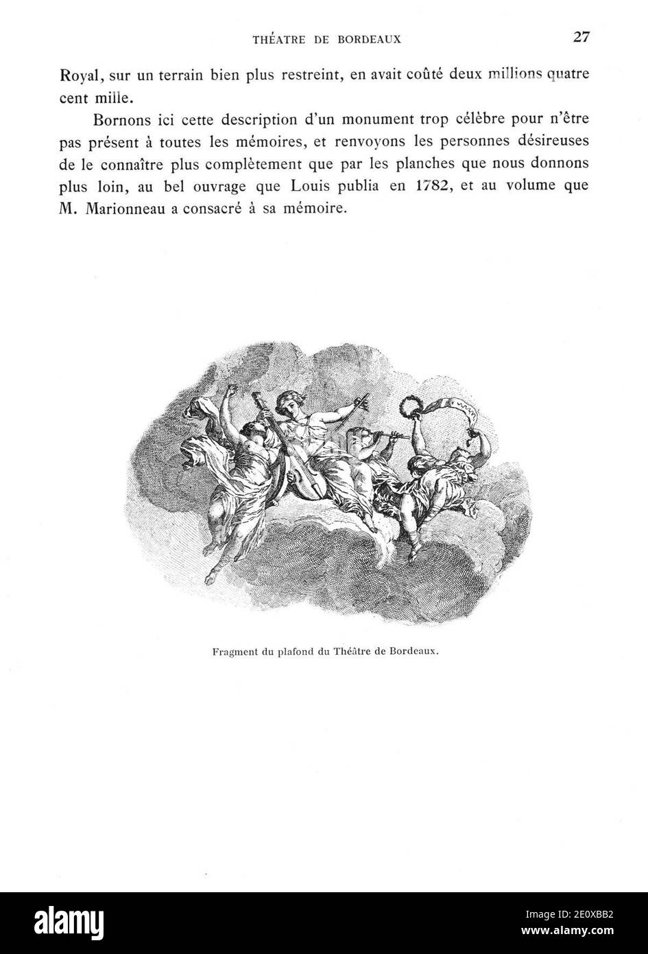 Les Salles de spectacle construites par Victor Louis 1903 p27 Stock ...