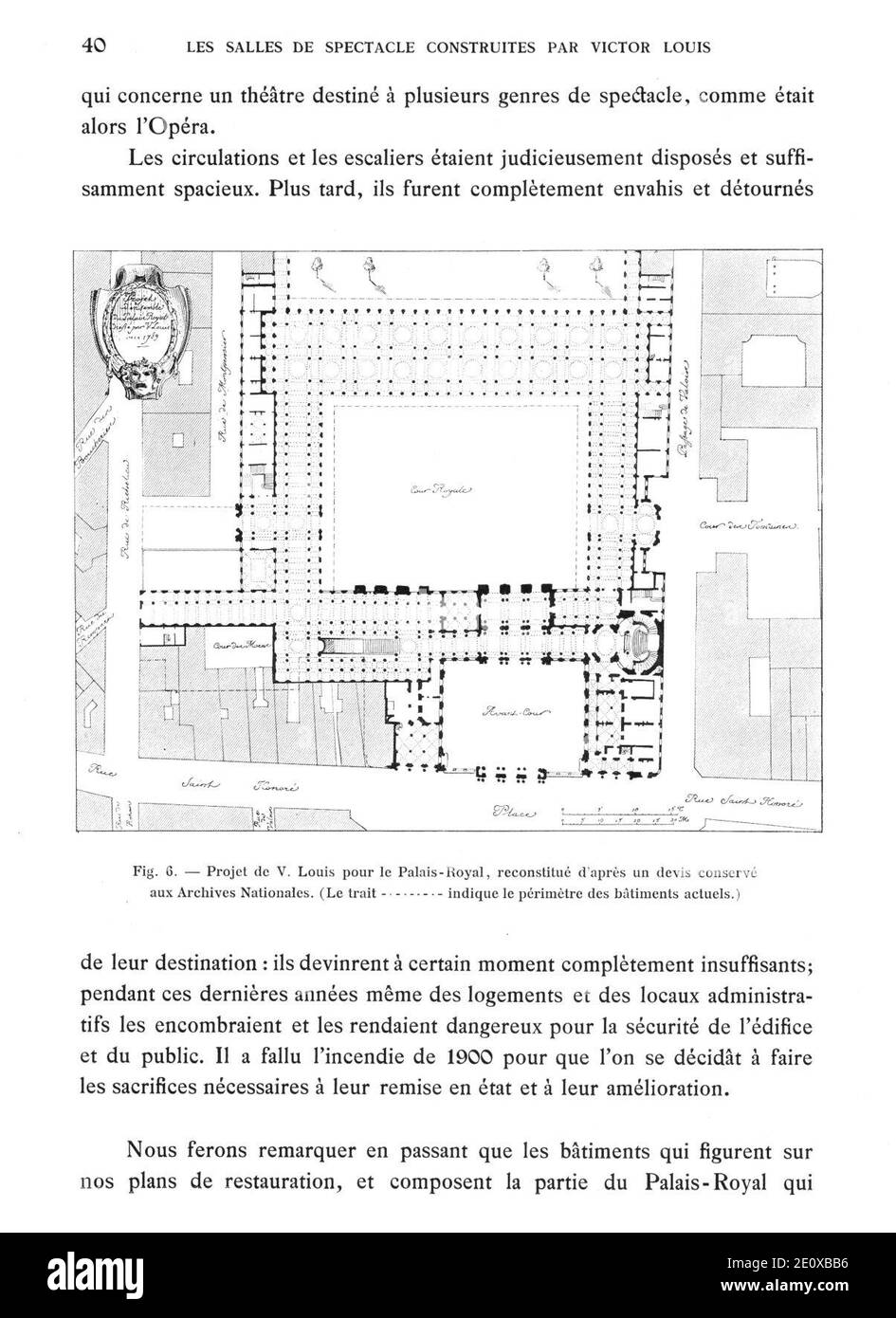 Les Salles de spectacle construites par Victor Louis 1903 p40 Stock ...